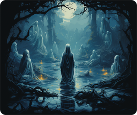 Mouse pad - Bewitching Banshees Pixel art banshees amidst a retr 3 mousepad | Shop Today. Get it ...