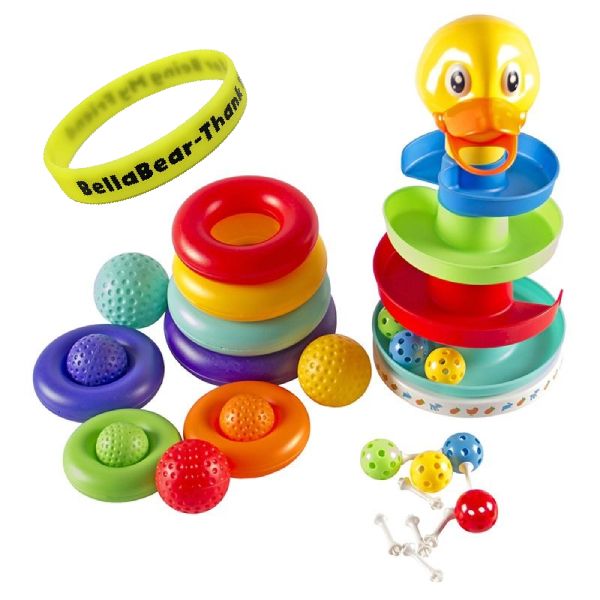 Baby Stacker & Rolling Ball Set with BellaBear Wristband | Shop Today ...