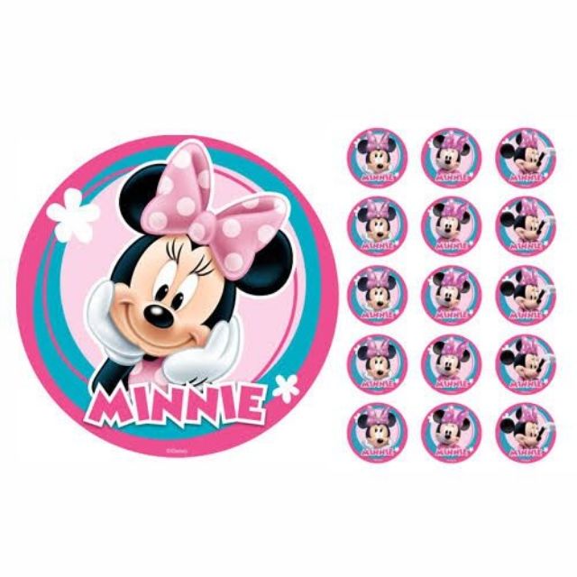 Edible Prints/ Sheet Minnie Mouse and Cupcakes Prints | Shop Today. Get ...