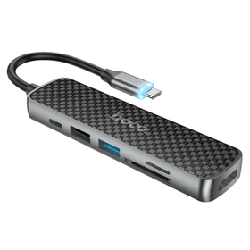 Hoco 6 in 1 Adapter HB24 Easy display | Shop Today. Get it Tomorrow ...
