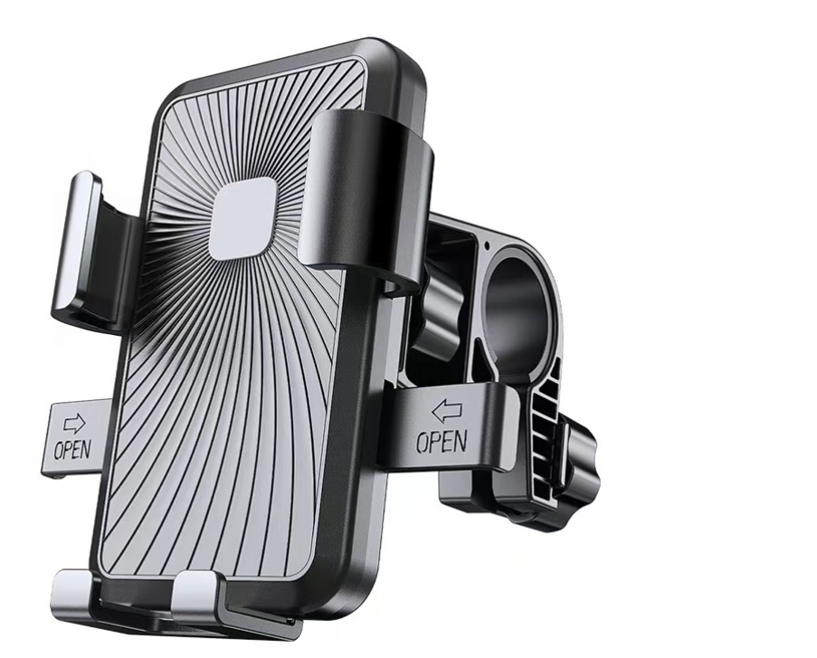 Dual-Button Bike Phone Mount, Anti-Slip PC & Silicone Bicycle Phone ...