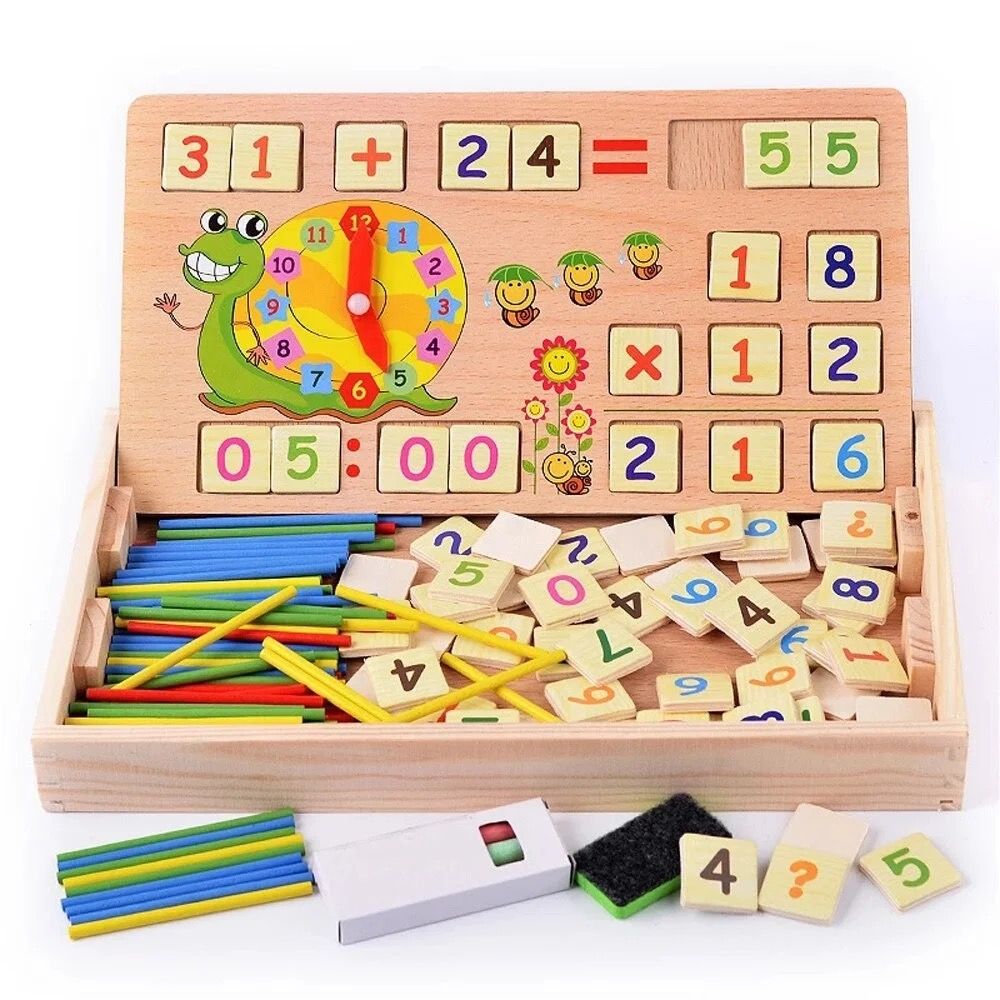 EduBox - Multi-functional Learning Toy Box for Kids - Math Number ...