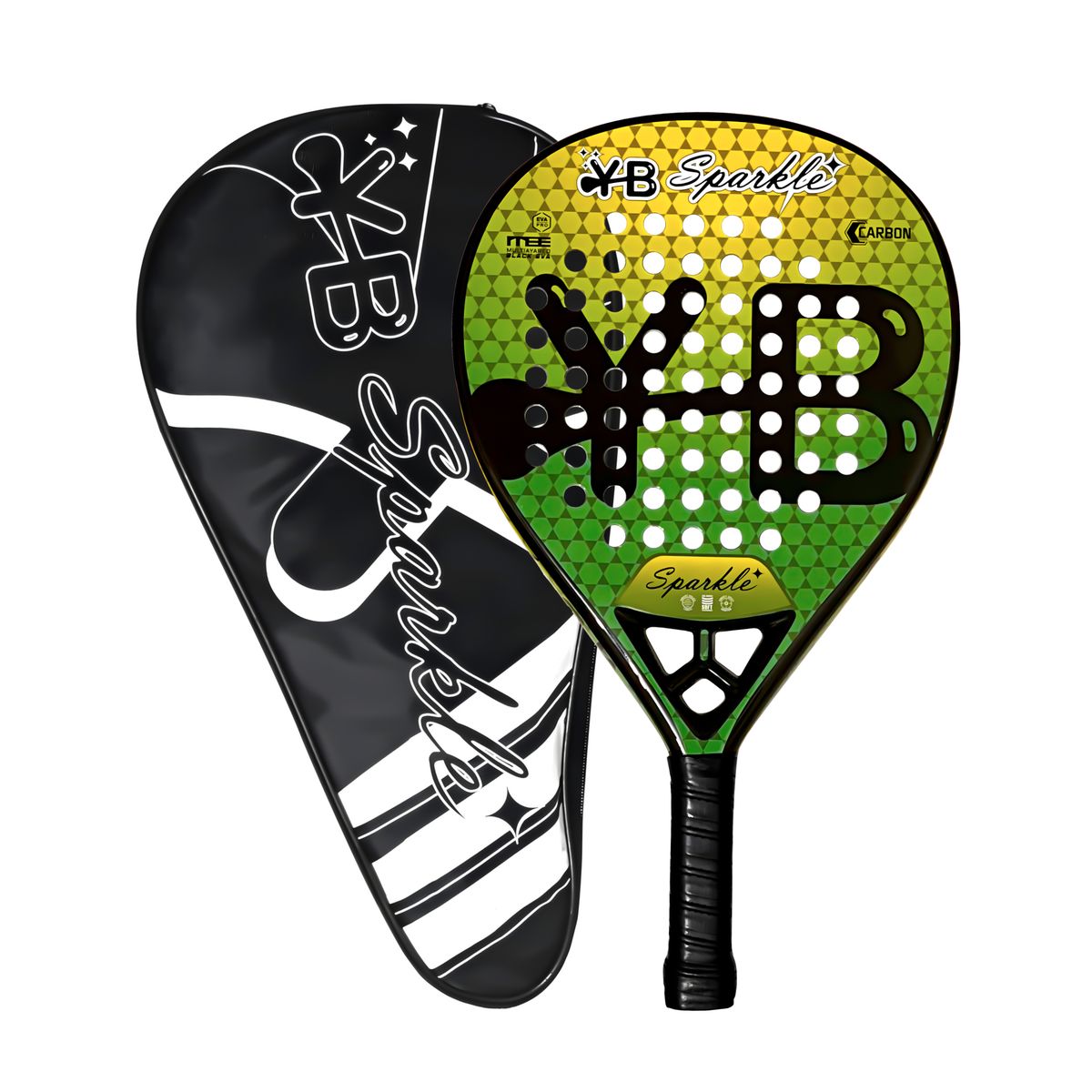 YB Sparkle - Professional Carbon Padel Racket with Case - 38mm | Shop ...