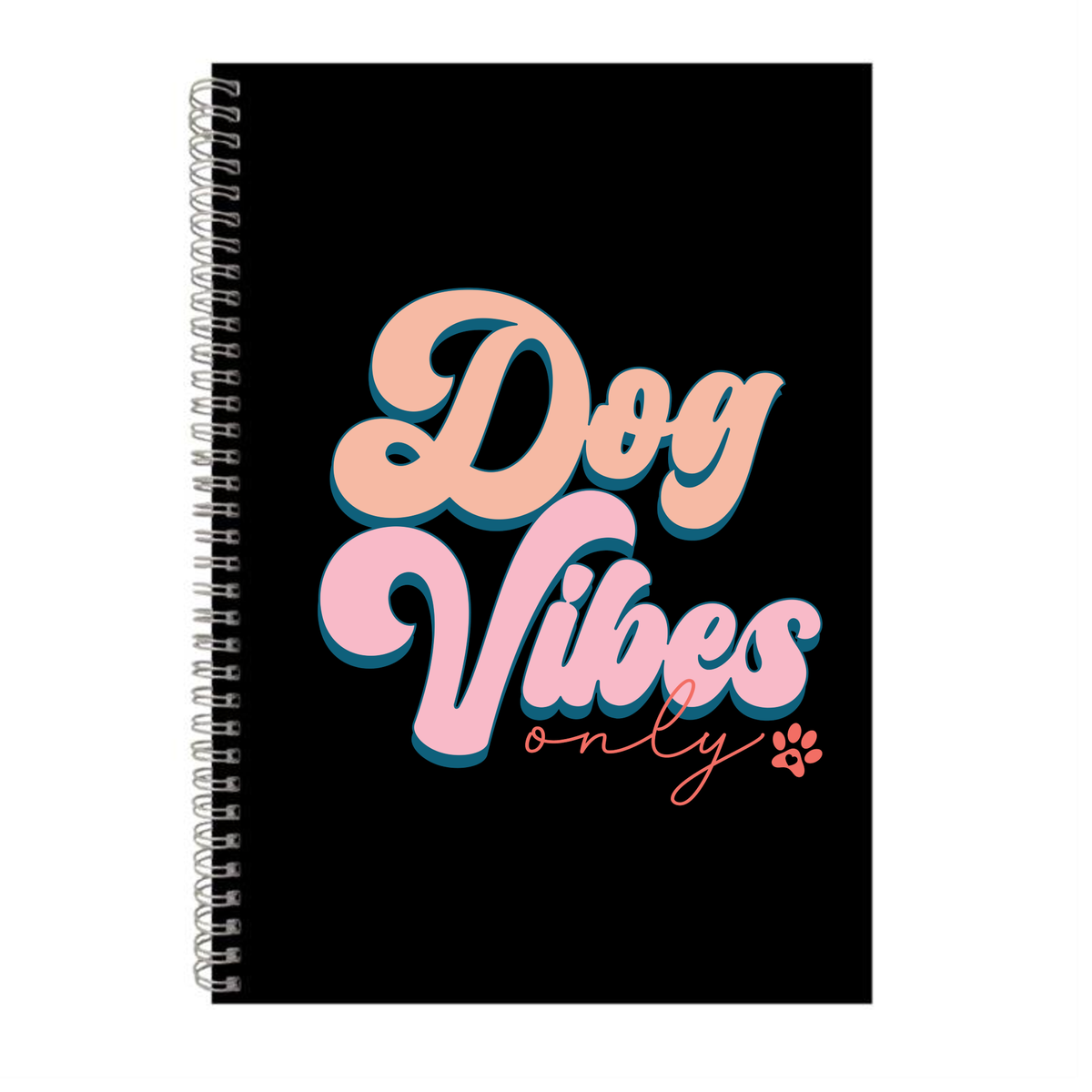 Dog Vibes Dog A4 Notebook for Dog Lovers Funny Graphic Birthday Present ...