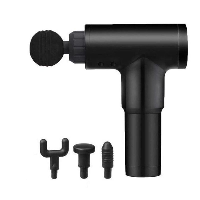 4 Changeable Tip Fascial Gun Muscle Relief Massager - Black | Shop ...