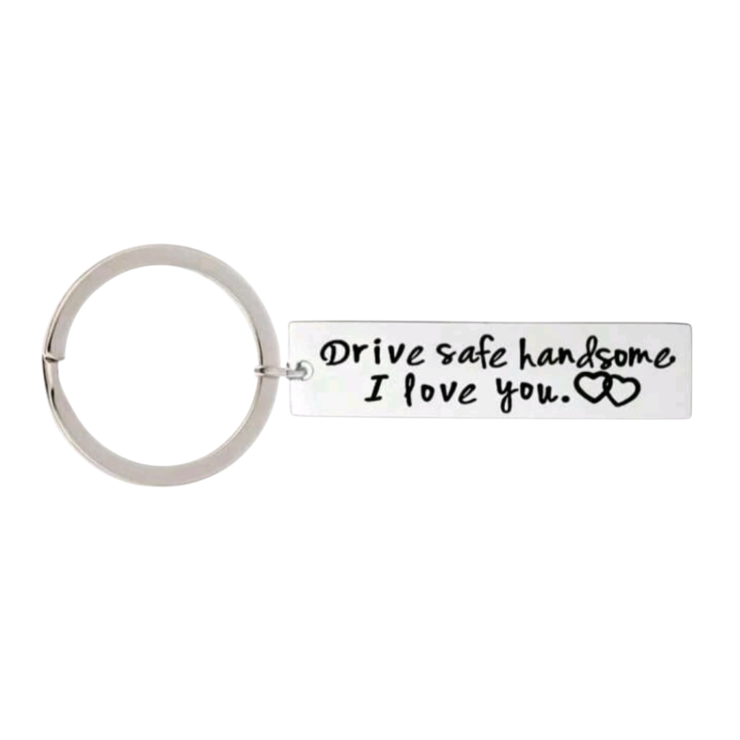 1pc Men Silver Stainless Steel Key chain-Drive Safe Handsome | Shop ...