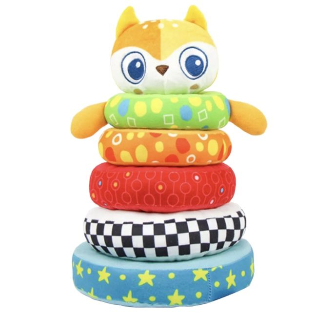 Stacking Rings Baby Animal Plush Toy Green | Buy Online in South Africa ...