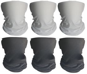 Neck Face Gaiter Multifunctional Head Neck Wear - 6 Pack Combo | Shop ...