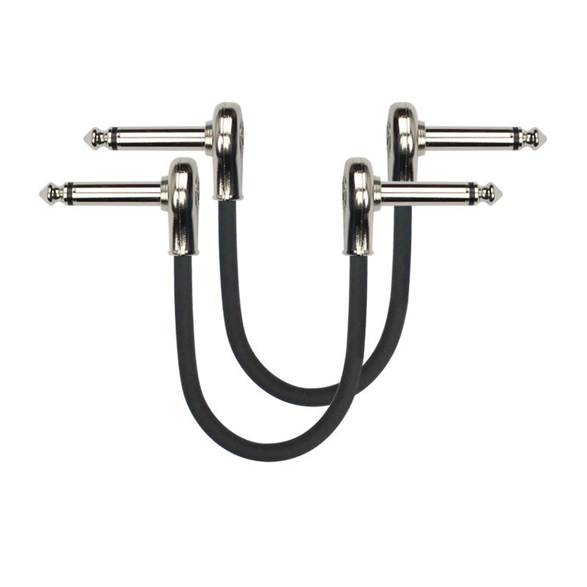 2-Pack 15cm Flat Jack Patch Cables - Low-Profile Guitar Pedal ...