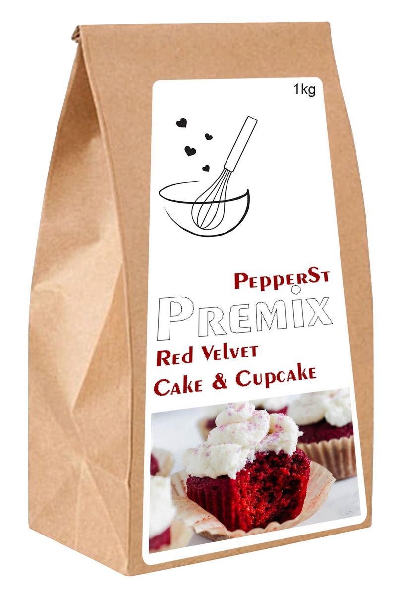 Pepper St. Red Velvet Sponge Cake & Cupcake Premix - 1kg | Shop Today ...