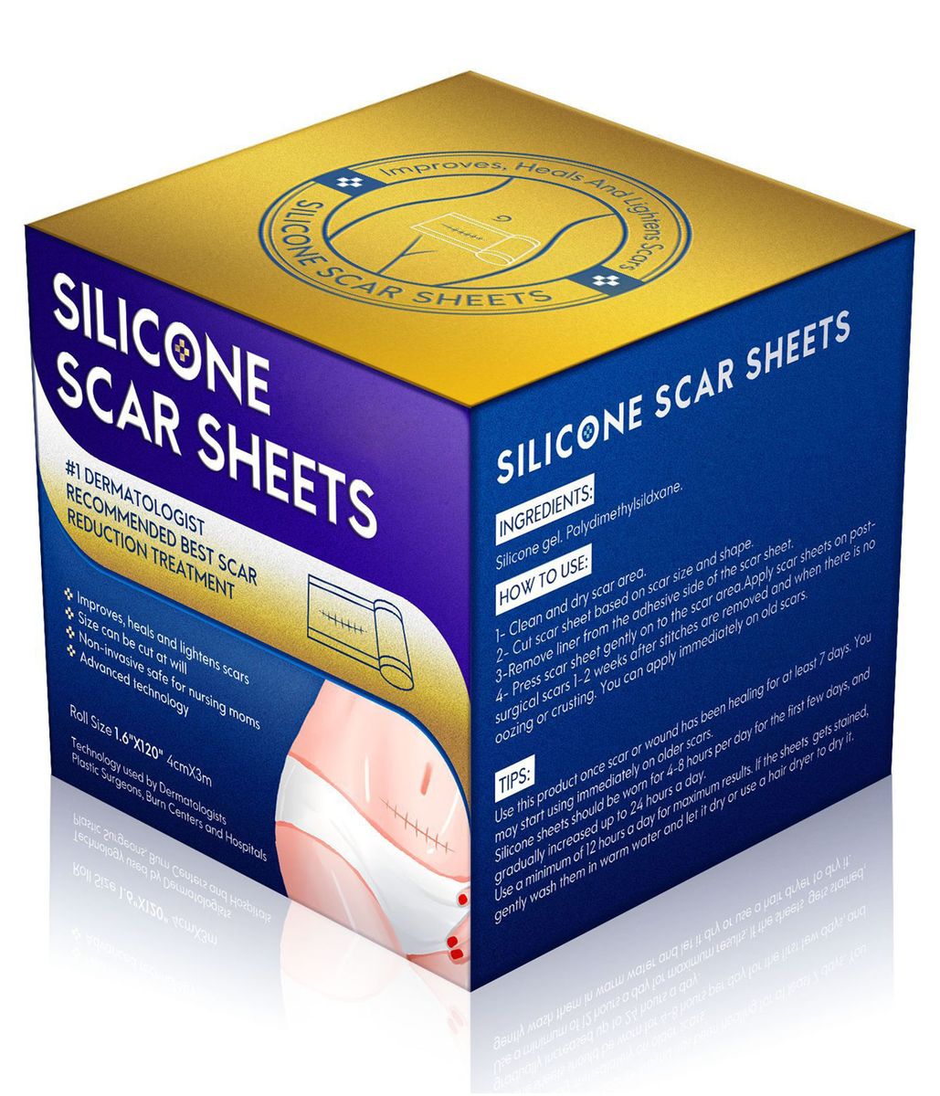 Transparent Silicone Scar Patches - Professional Scar Removal 4cm x 3m ...