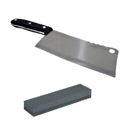 Meat Cleaver and Knife Sharpening Stone Set | Shop Today. Get it ...