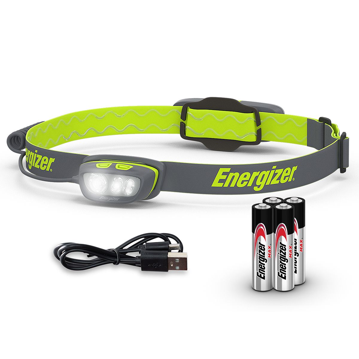 Energizer Pro Series Multi-Colour Hybrid Headlight incl. 4x AAA ...