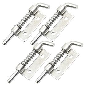 Tool DIY Mounted Stainless Steel Spring Latch Hook Set of 4 (9cm ...