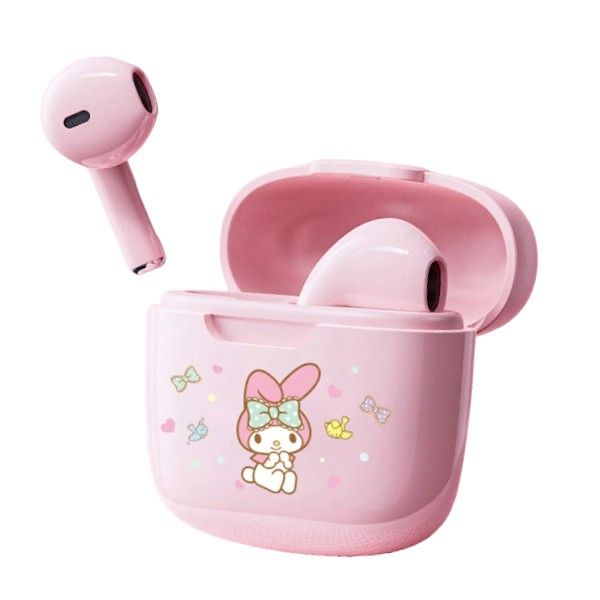 BL22B - Wireless Hi-Fi Earbuds With Cartoon Themed Charging Case - Pink ...