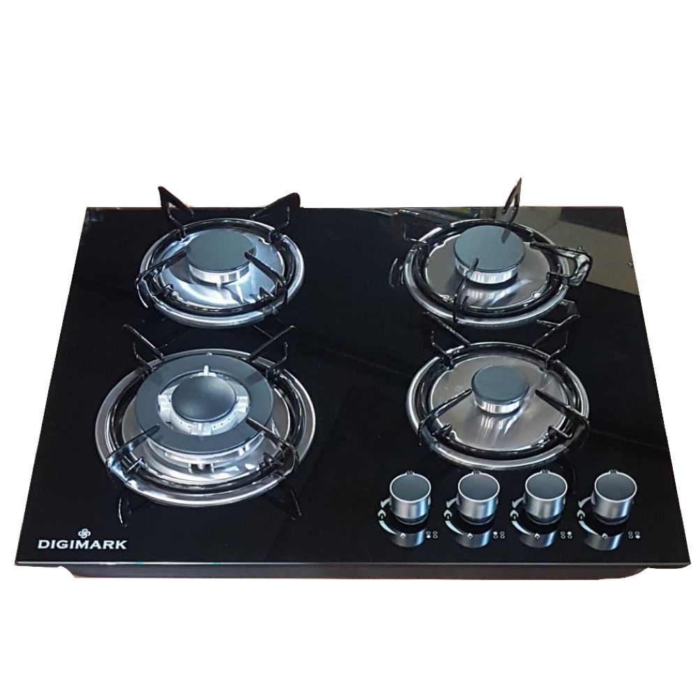 Hobs - Digimark Glass Top Gas Stove - 4 Burner 51x59cm was sold for R1 ...