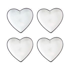 Maam - White Ceramic Heart Shaped Dinner Plate | Shop Today. Get it ...