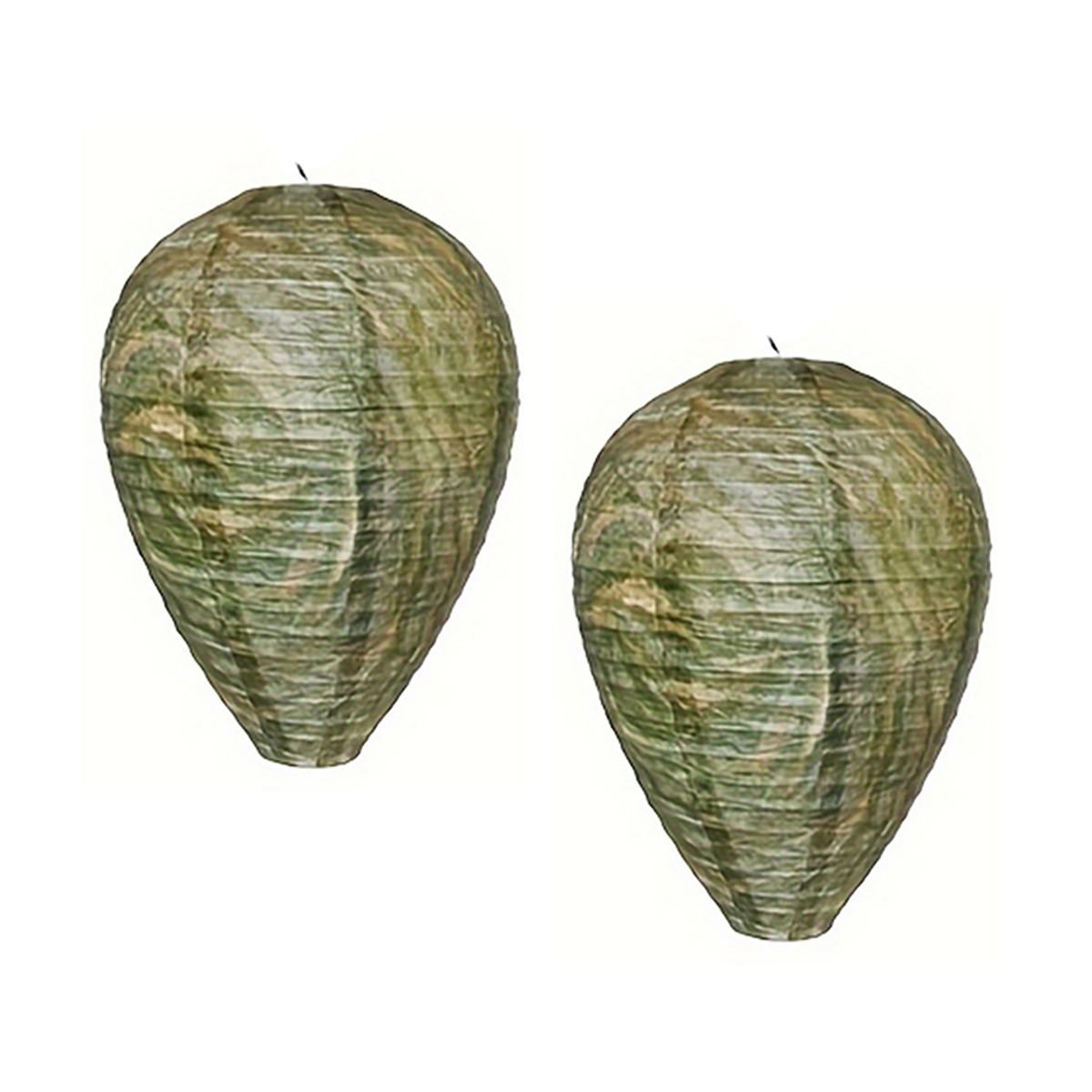 2Piece Wasp Nest Decoy Hanging Wasp Repellent Deterrent Waspinator for ...