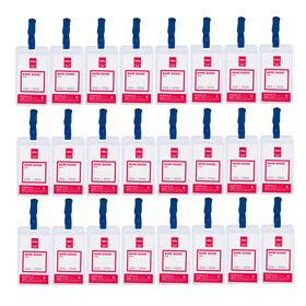 Deli Name Display Badge With Lanyard 7 Clip - 5753 - Set of 24 | Buy ...