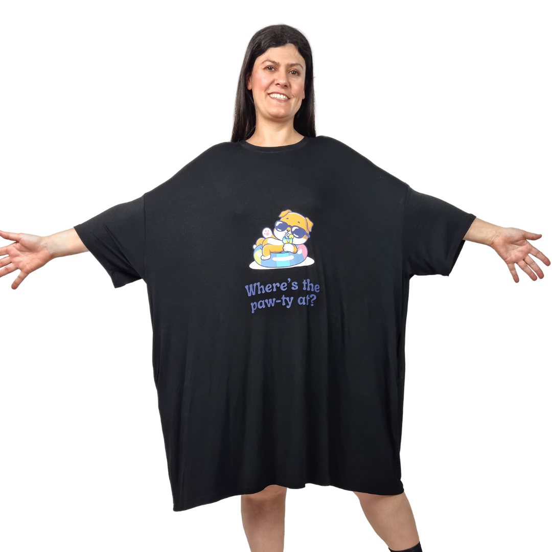 The Snooby Women's Bamboo Sleep Shirt - Party Pup | Shop Today. Get it ...