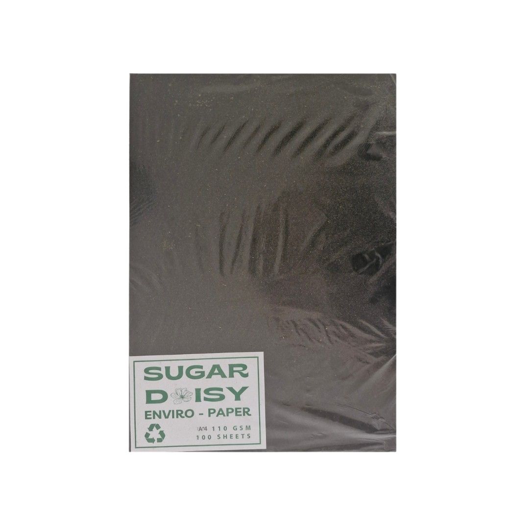 Sugar Daisy Enviro Paper-Sugar Paper- A4-110gsm -100sheets-Black | Shop ...