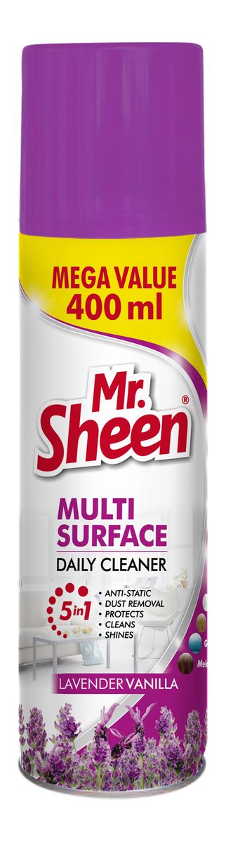 Shield - Mr Sheen Multisurface Daily Cleaner Lavender & Vanilla 400ml ...