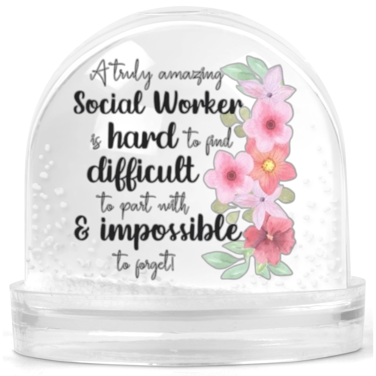 A Truly Amazing Social Worker Gift Snowglobe | Shop Today. Get it ...