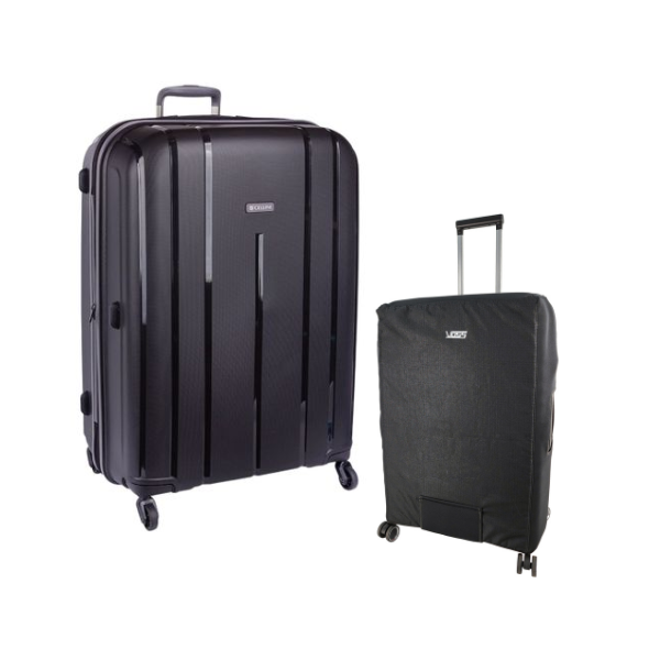 Cellini Qwest 67cm Check-in Spinner & Voss Luggage Cover | Shop Today ...