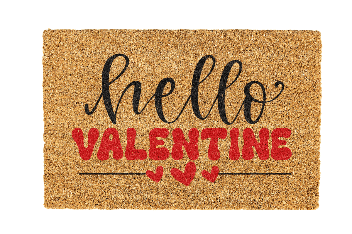 Hello Valentine Coir Doormat Design 700 x 400 x 17mm | Shop Today. Get ...