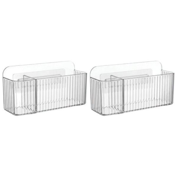 Deals on 2 Pack - Modern Bathroom & Vanity Storage Organizer ...