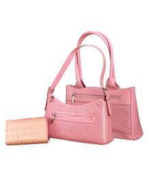 Fino SK-481+SK-482+A30-093 Faux Leather Mesh Design Bags with Purse ...