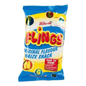 Flings Original Flavoured Maize Snack - Box of 48 x 12g Packets | Shop ...