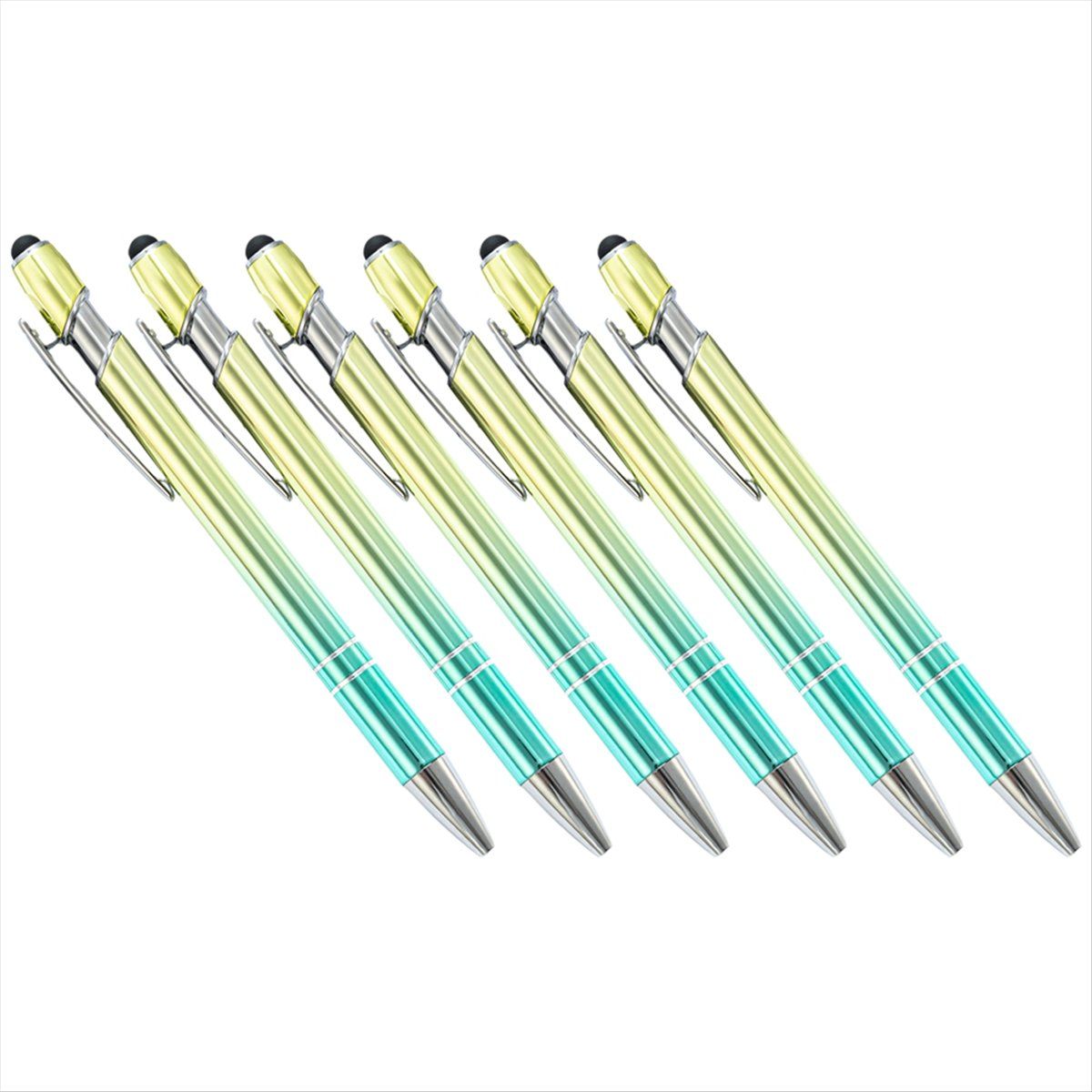 50Pcs Gradient Metal Ballpoint Pens Touchscreen Ball Pen | Shop Today ...