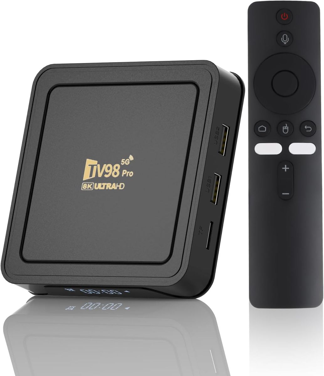 8K Ultra HD Streaming TV Box, Android 14.0-2.4/5G Wi-Fi 2GB RAM, 16GB ...