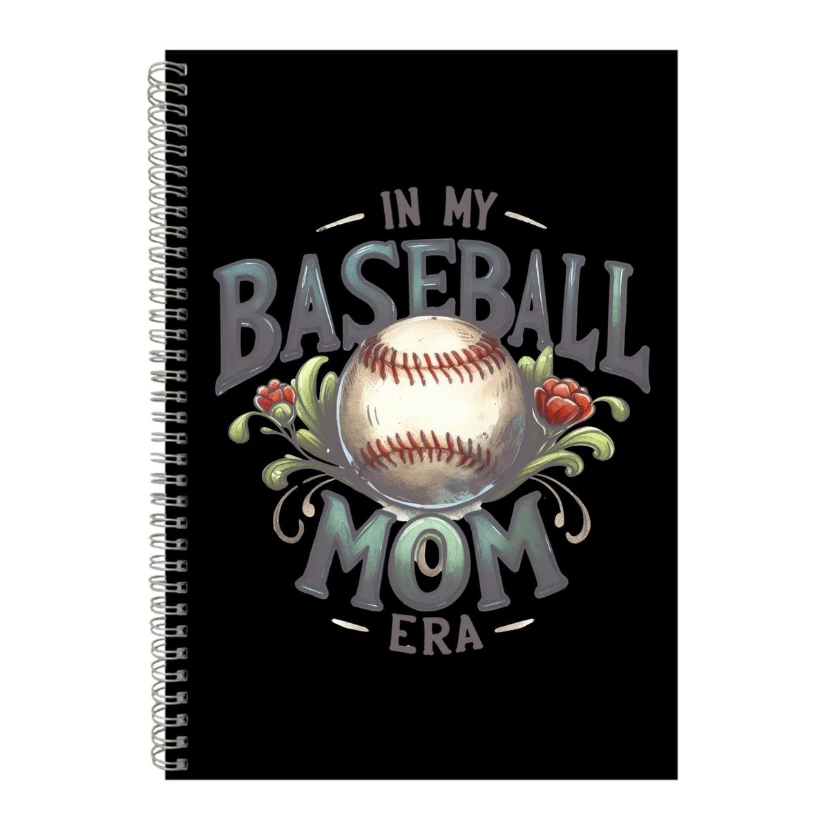 Mom era A4 Notebook Spiral Lined Baseball Graphic Softball Notepad Gift ...