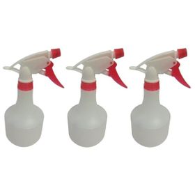 Source Direct - Plastic Trigger Sprayer Bottles 500ml - Pack of 3 (Red ...