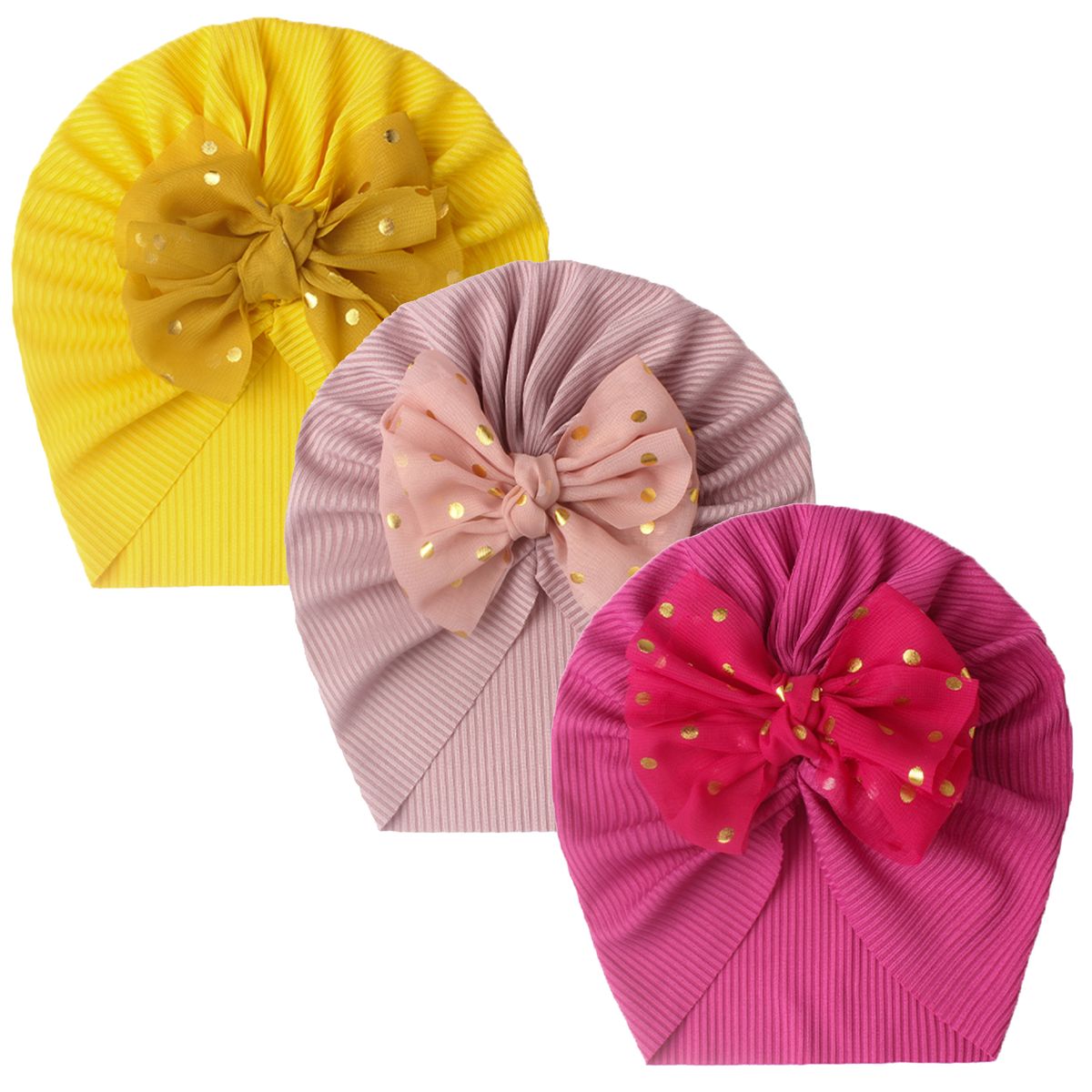 Newborn baby Girl Turbans Infant Turban Nursery Beanie Headwrap Elastic ...