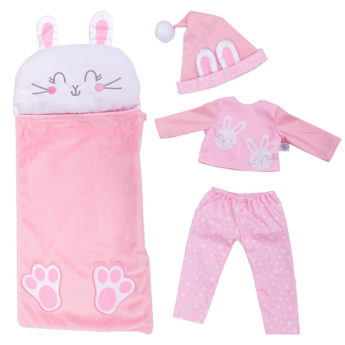 DesignaFriend Bunny Dreams Sleepover Set for 18inch - 46cm Fashion Doll ...
