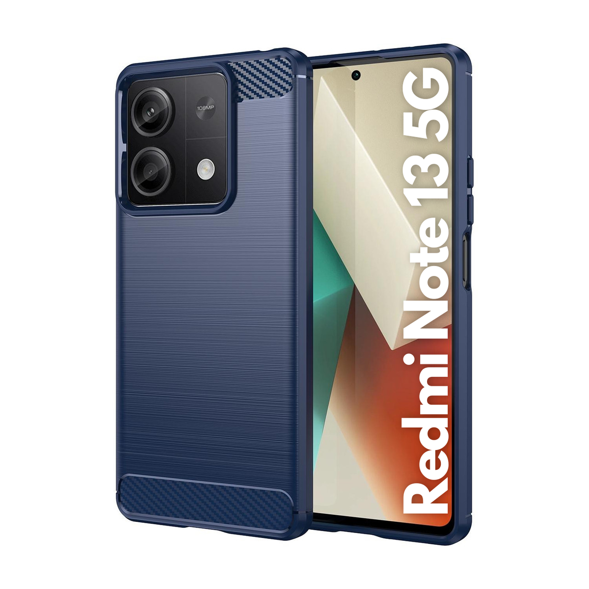 CellTime Carbon Fiber Design Case for Redmi Note 13 5G Shockproof Cover ...