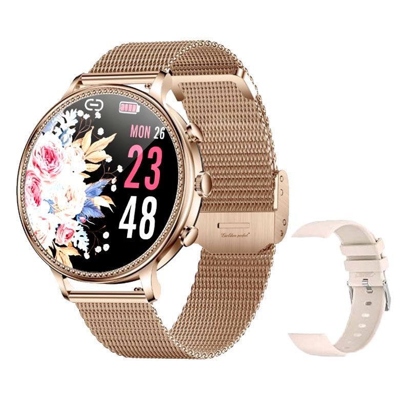 Gentle women smartwatch with HD display, dual straps and wellness ...