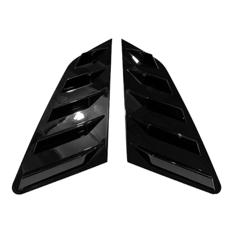 Quarter Rear Window Louvers Suitable for Audi A3 2021 - Gloss Black ...