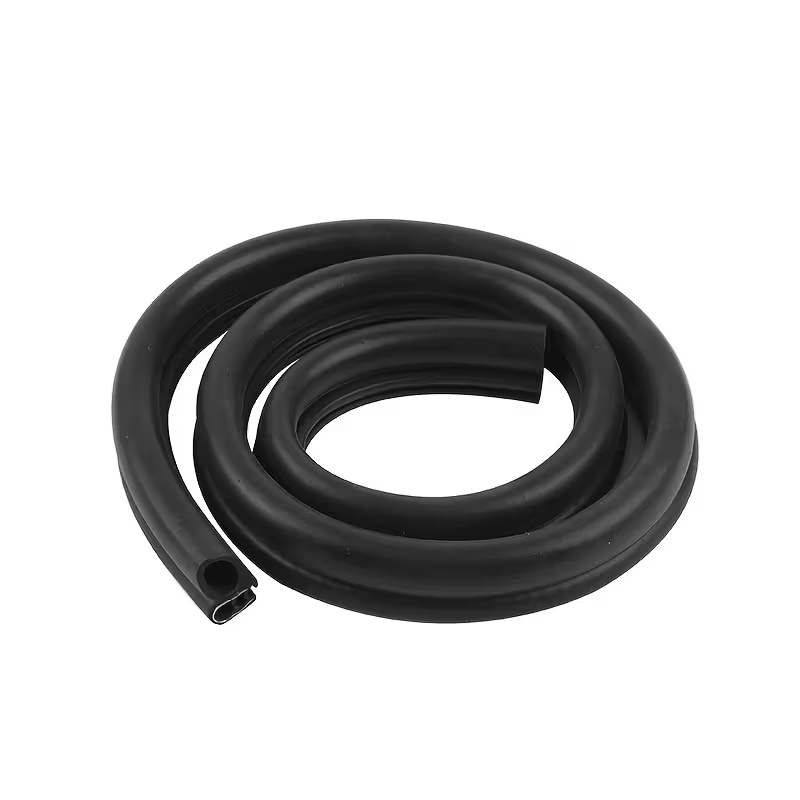 Premium Flexible U-Shaped Car Door Seal Strip - 1m Universal Edge Trim ...