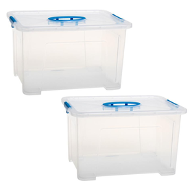 Clear Storage Box - 9.5 Litre - 33x25x19cm (Set of 2) | Shop Today. Get ...