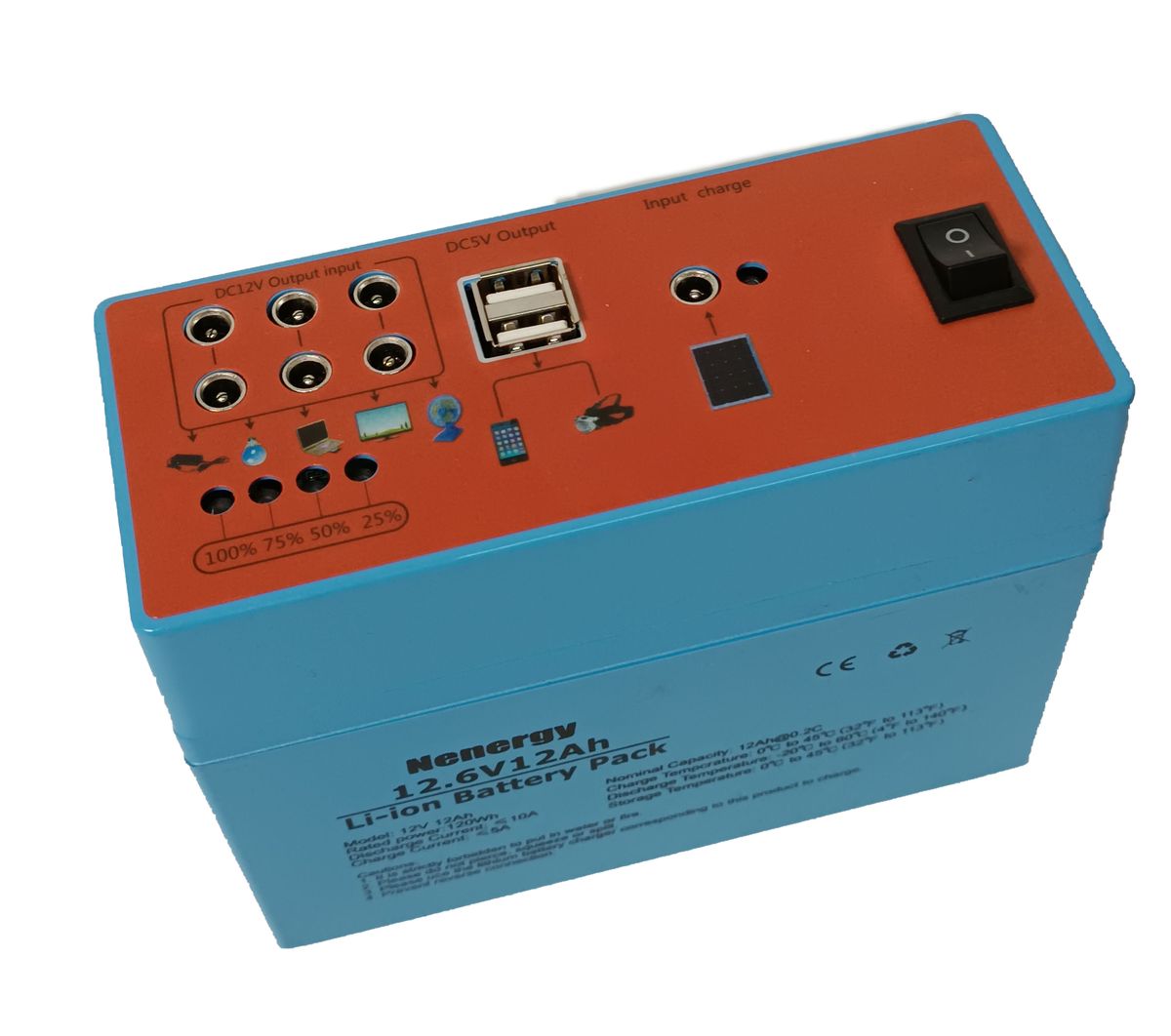 Fibre/LTE Power Backup Unit with Lithium-ion Battery & Charger- 12Volt ...