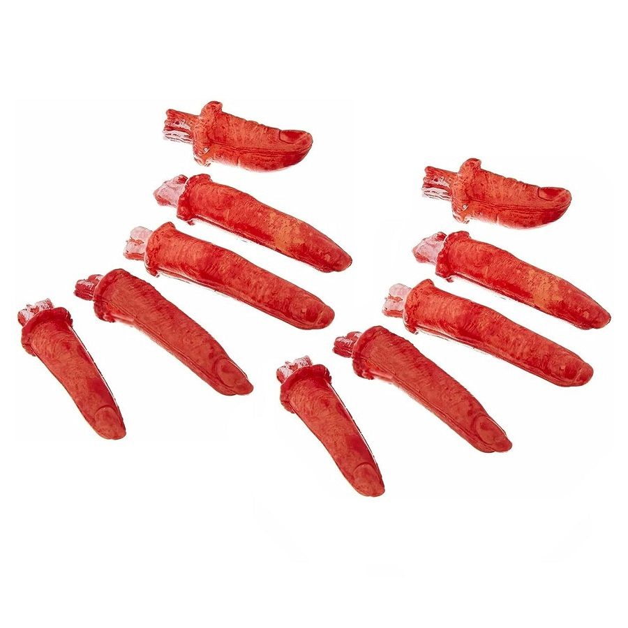 Halloween Severed Bloody Finger Props (10 Piece) | Shop Today. Get it ...