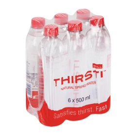 Thirsti Natural Still Spring Water 500ml x 12 | Shop Today. Get it ...