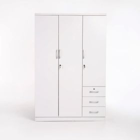 Titan 3 Door 3 Drawer Deluxe Robe-White | Shop Today. Get it Tomorrow ...