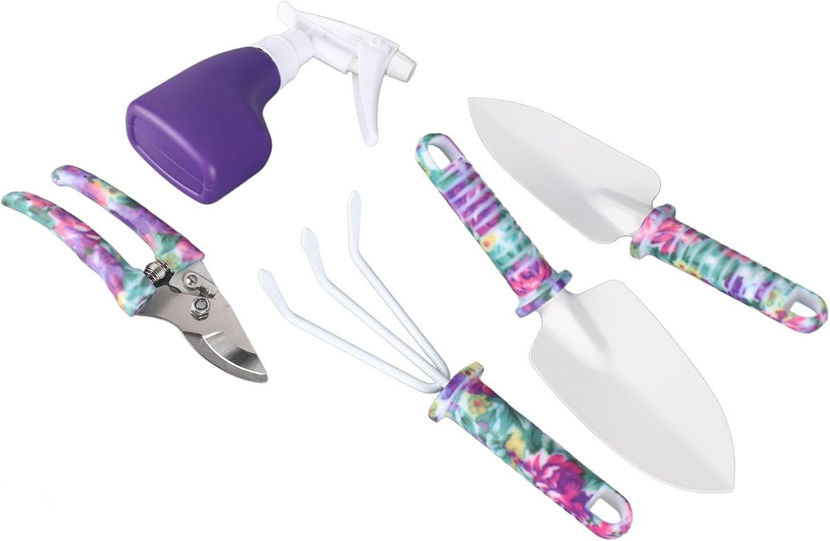 Durable, Ergonomic Gardening Purple Floral Tool Set - 5-Piece | Shop ...