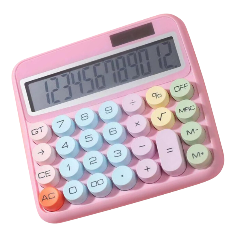 Vintage Typewriter Battery Powered 12-Digit Display Handheld Calculator ...