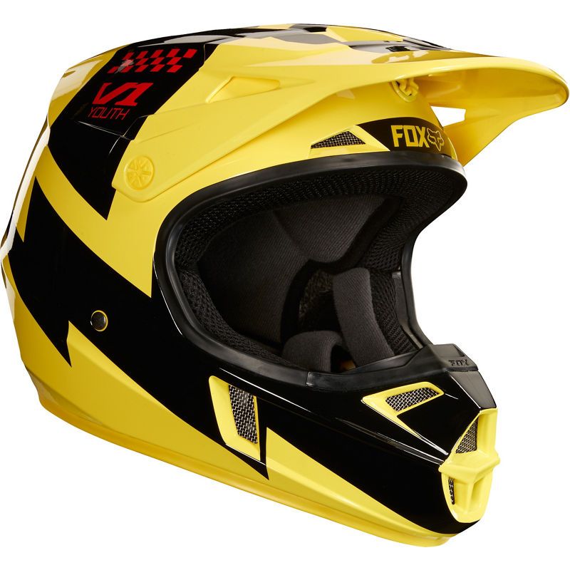 Fox Kids V1 Mastar Yellow Helmet | Buy Online in South Africa ...